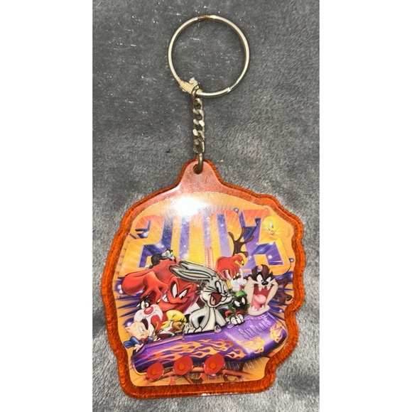 Warner Bros. | Other | Y2k Six Flags Looney Tunes Keychain With ...